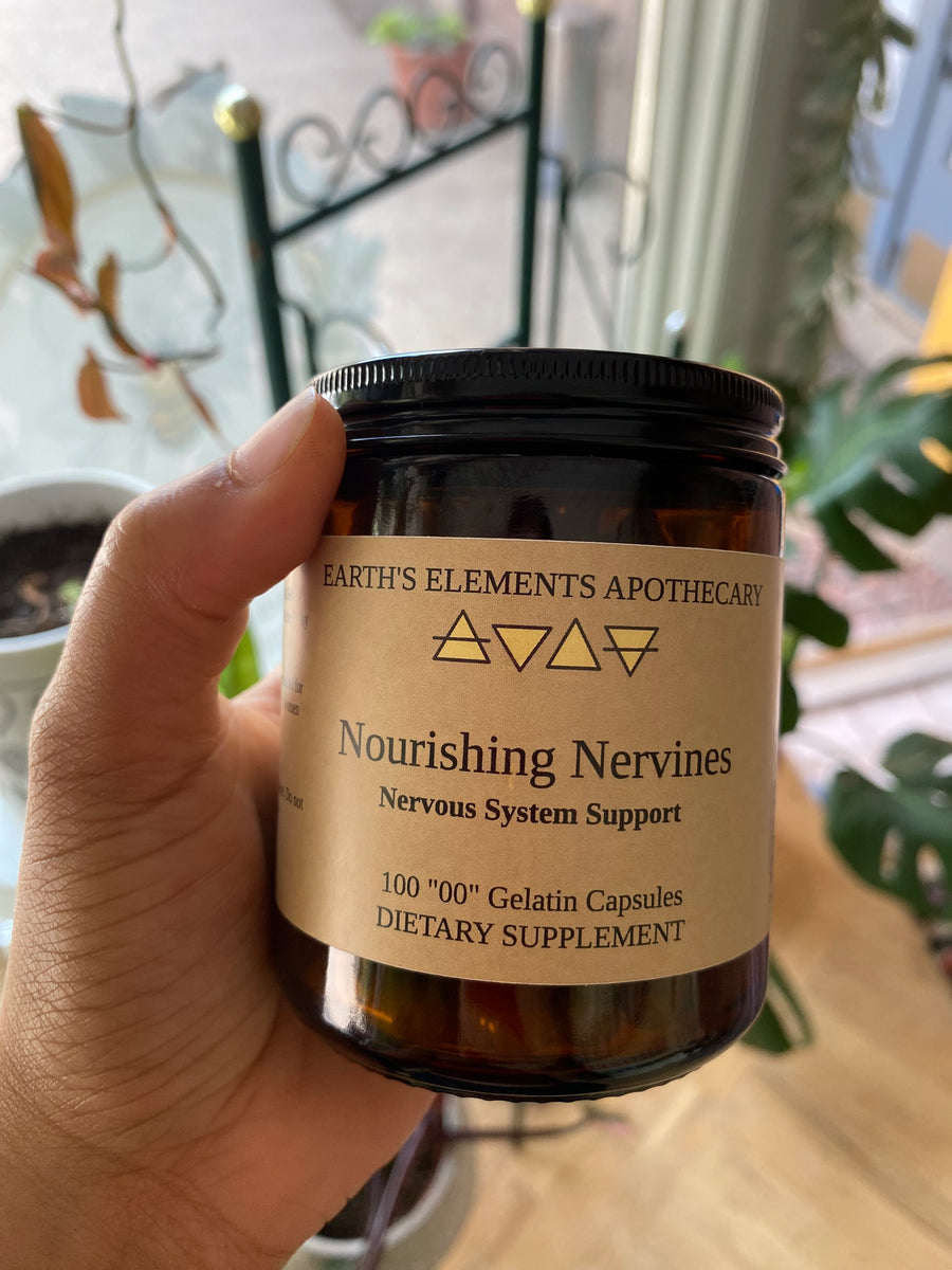 Nourishing Nervines Capsules – Earth's Elements Apothecary